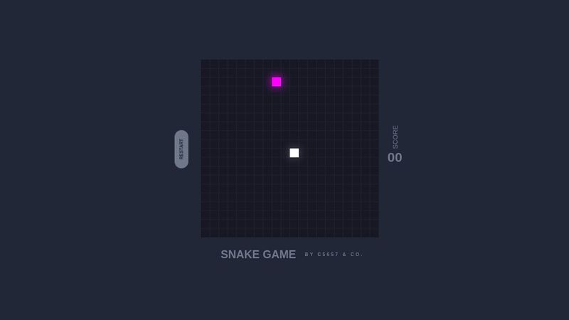 Snake Game using html/css/js