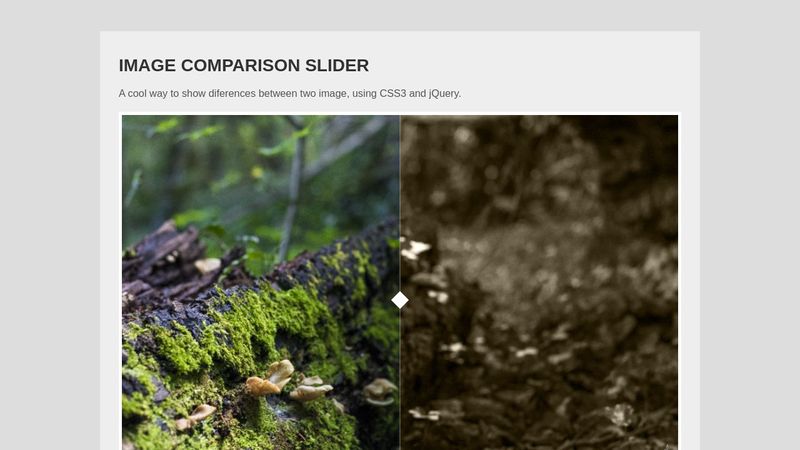 Image Comparison Slider