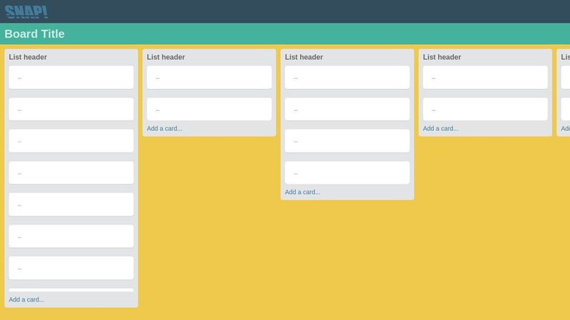 CSS grid / flex Trello layout