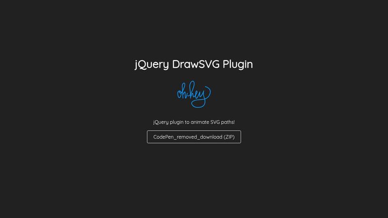 jQuery DrawSVG Tutorial Splash Page