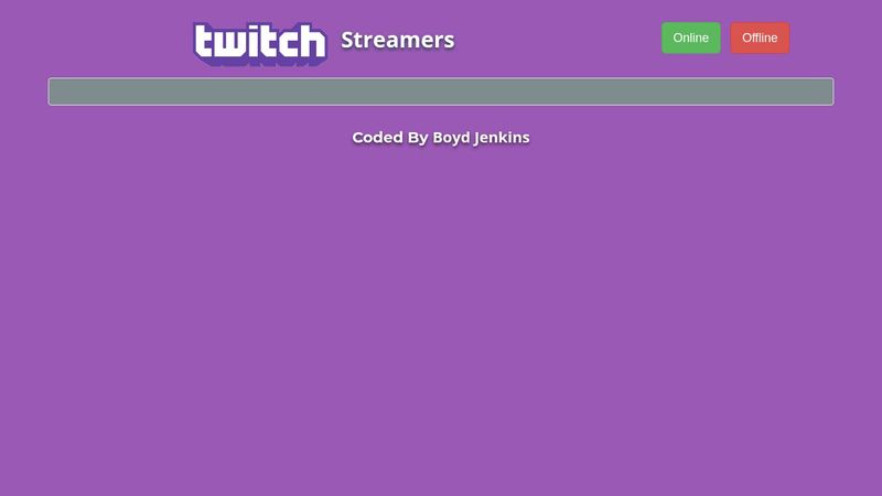 My Twitch JSON API