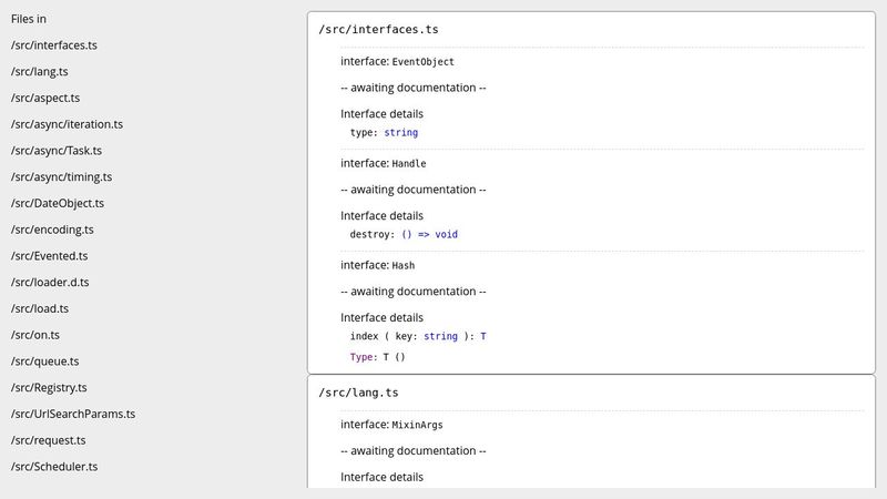 Dojo 2 documentation