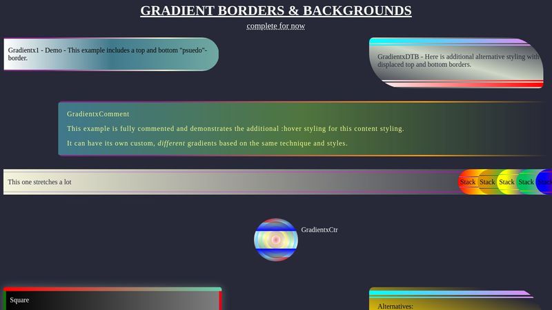 CSS3: Gradient border/Gradient background using background image
