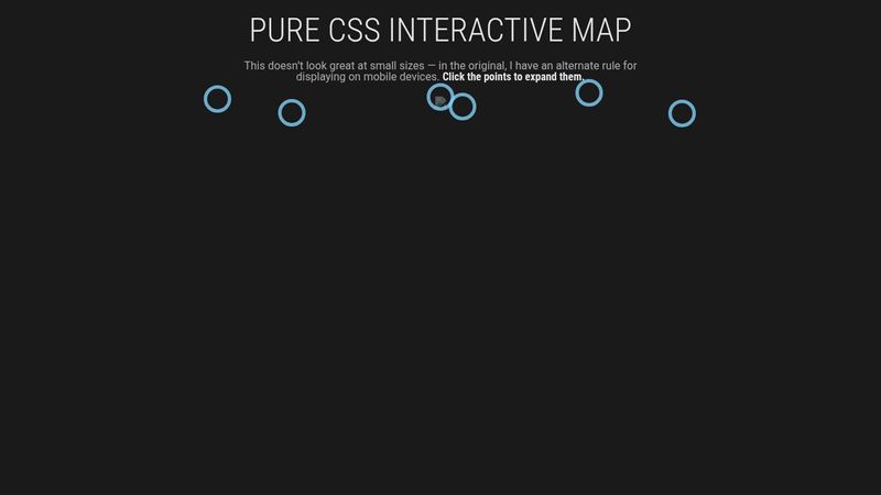PURE CSS INTERACTIVE MAP