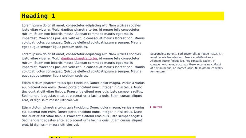Tufte-style layout with CSS grid