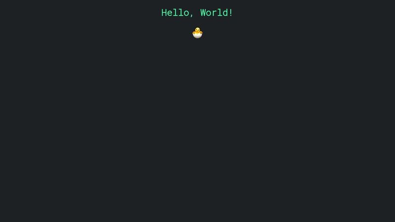 Hello, World!
