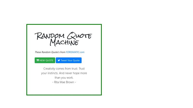 Random Quote Machine