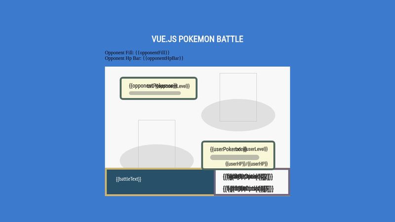 CodePen - Vue.js Pokemon Battle | Template