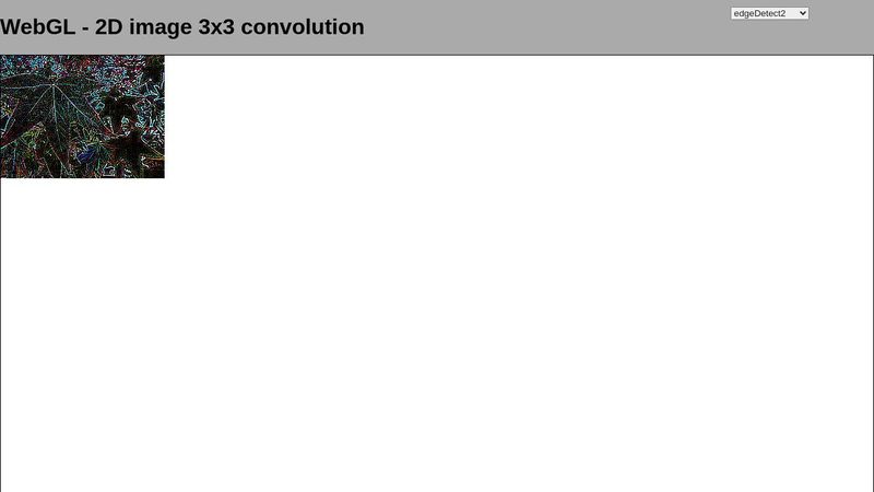 WebGL - 2D image 3x3 convolution
