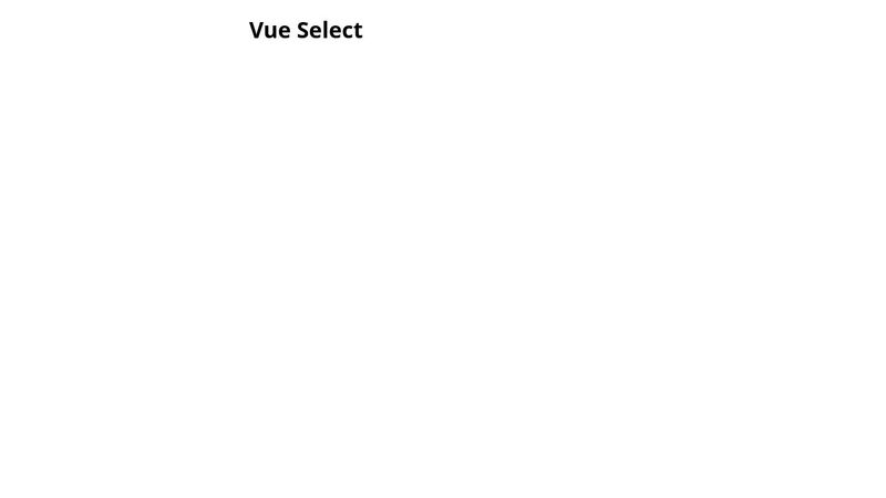 Vue Select Template