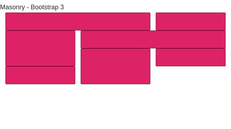 Masonry - Bootstrap 3