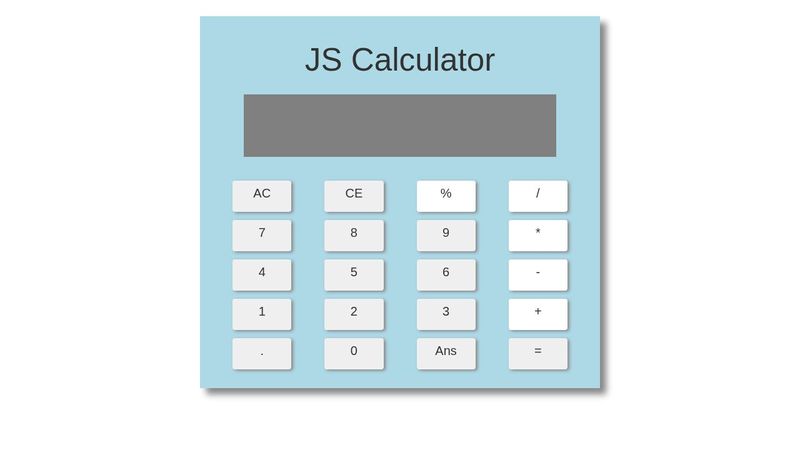 JS Calculator in Bootstrap