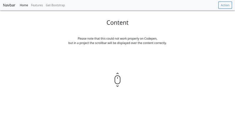 Bootstrap Material custom scrollbar