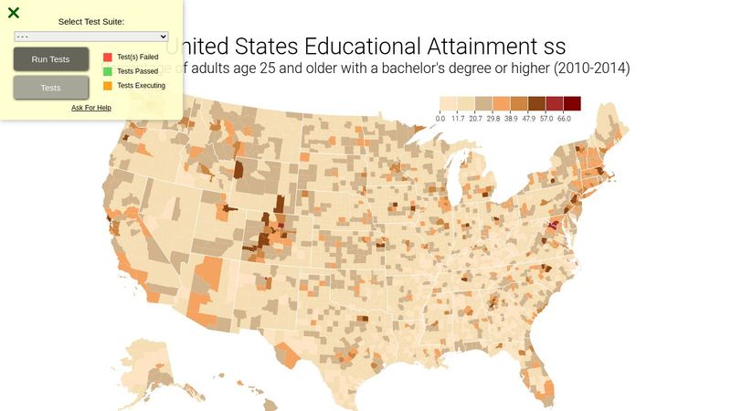 JS D3: Visualize Data Choropleth Map