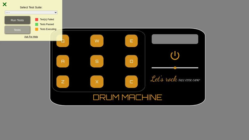Build a Drum Machine-React.js Project