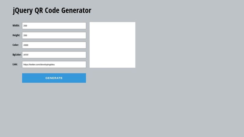 jQuery QR Code Generator