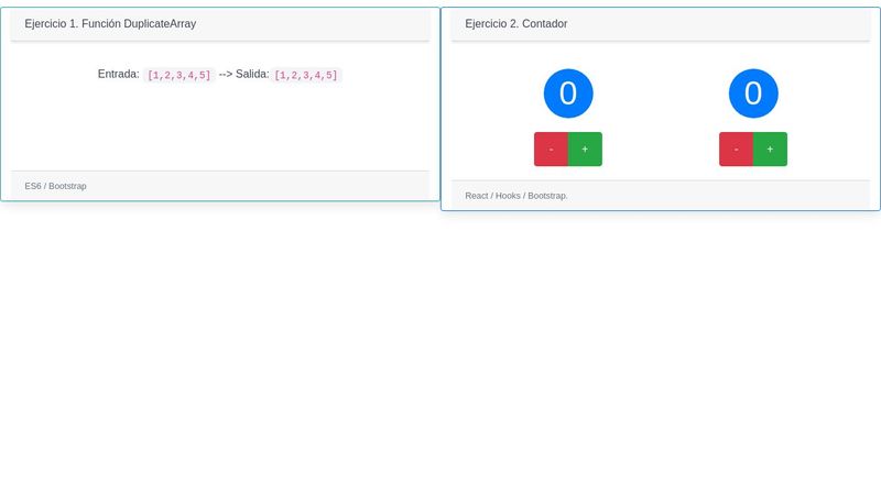 React + Javascript Interview Exercise