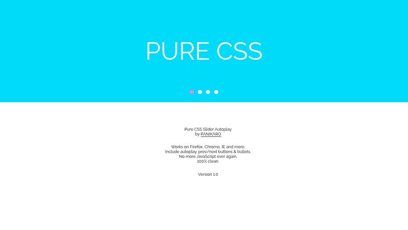Pure CSS Slider Autoplay