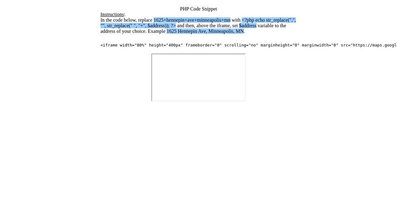 PHP Dynamic Google Map