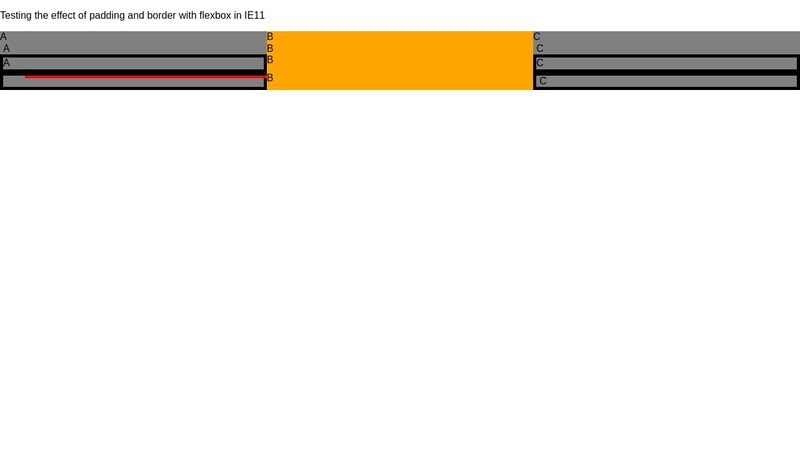 flexbox padding ie11
