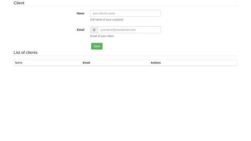 simple CRUD javascript