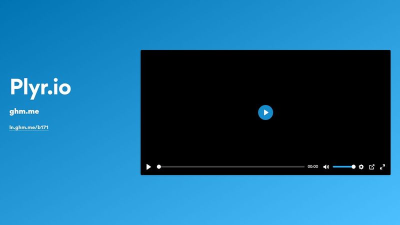 Demo of plyr.io and hls.js