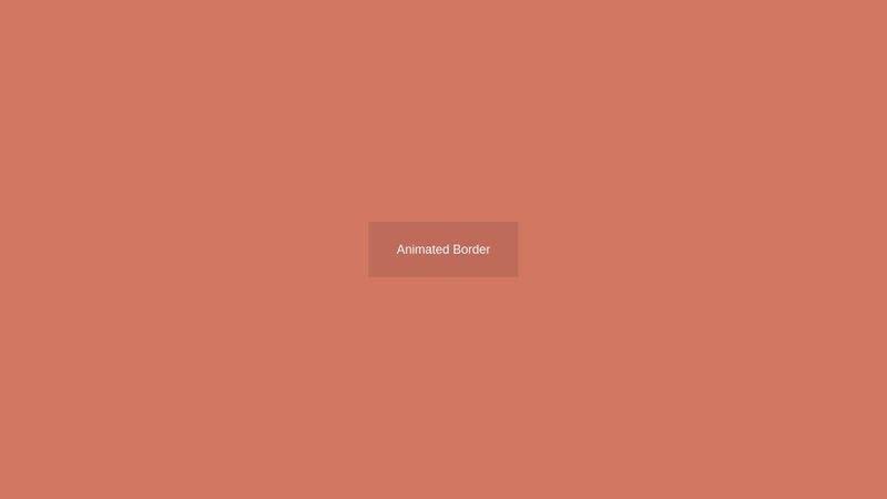 Pure CSS Button Hover Animated Border