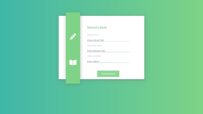 Daily UI #007 | Booklist App | OOJS