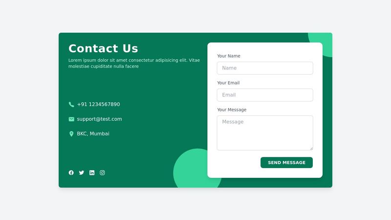 Contact Form - Tailwind CSS