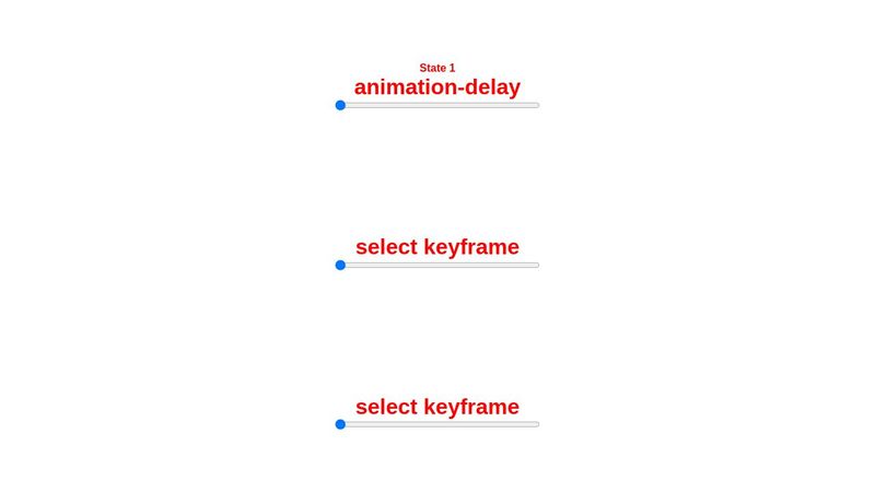 Experiment: Move between keyframes using negative animation-delay