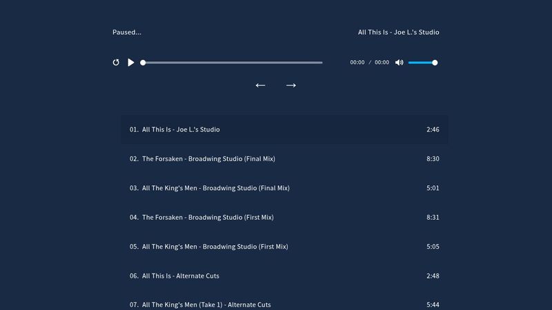 Responsive Custom Audio Player
