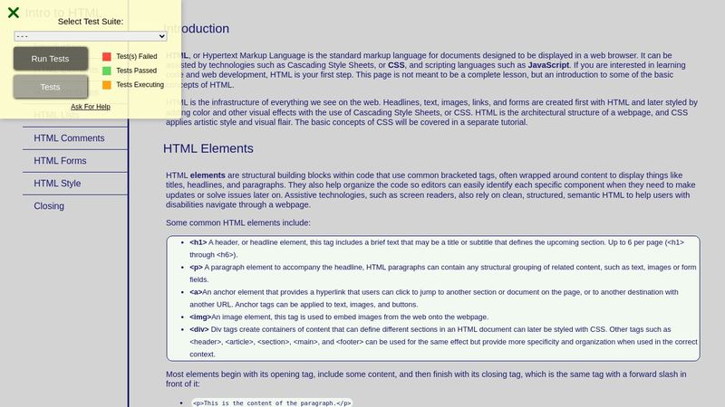 Technical Documentation Project (HTML BASICS)
