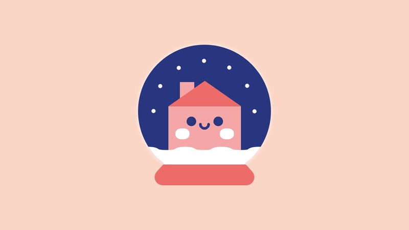 Pure CSS Snowglobe