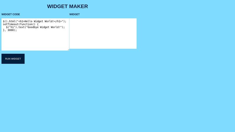 Isolating third party widget code