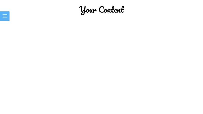 Pure CSS Fullscreen Navigation Menu