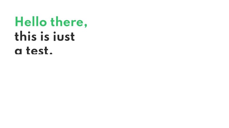 Slide Up Text Animation