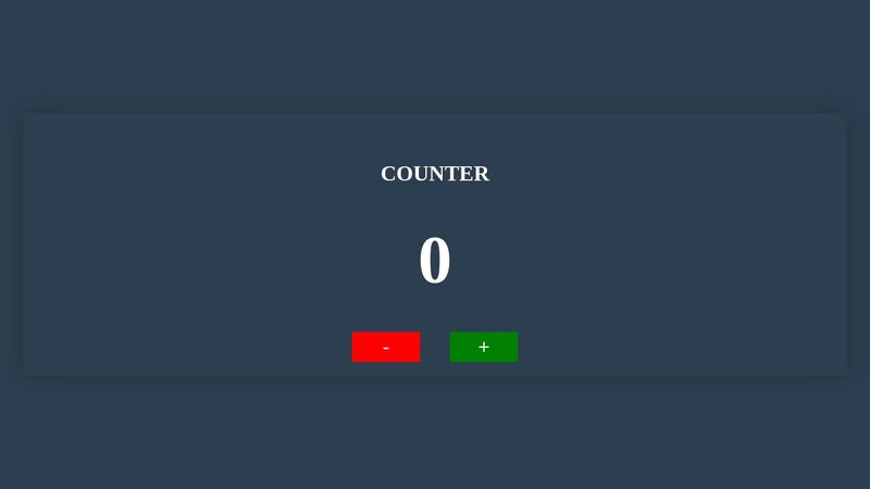 Simple Javascript Counter