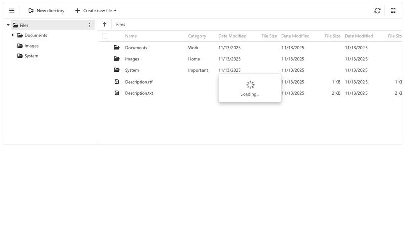 Toolbar and Context Menu - DevExtreme File Manager