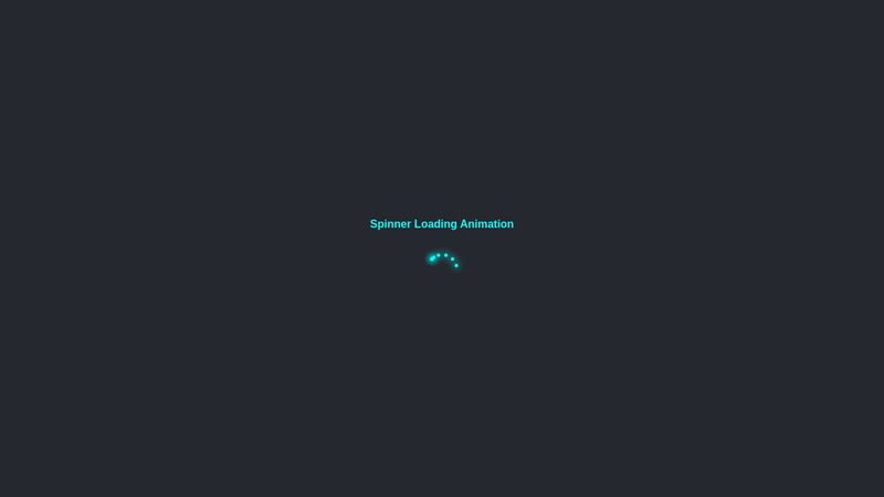 Spinner Loading Animation (Html & Css)