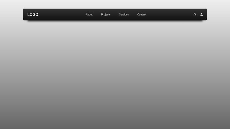 Example Absolute Positioned And Centered Floating Navbar