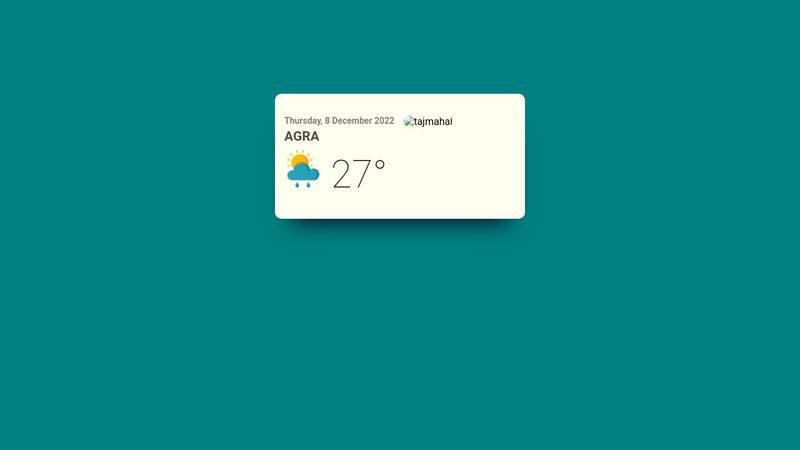 Weather Card Html Css