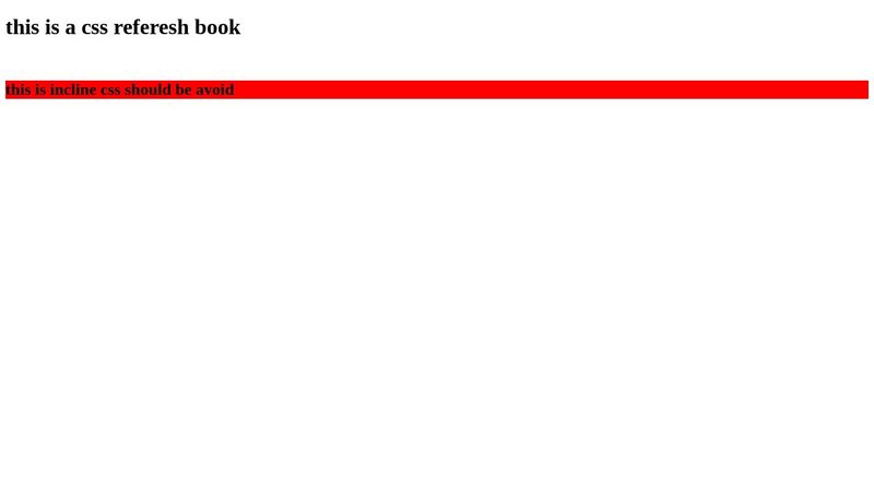 css referesh book