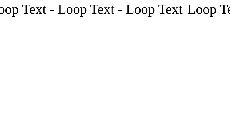 Text loop