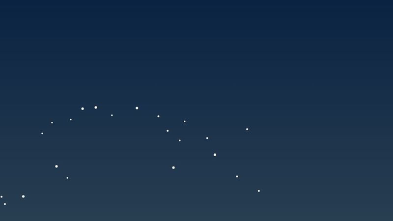 twinkling-stars (html, css, jquery + wow.js & animate.css)