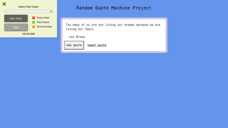 freeCodeCamp - Random Quote Machine