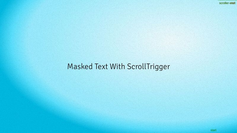 Masked Text With ScrollTrigger