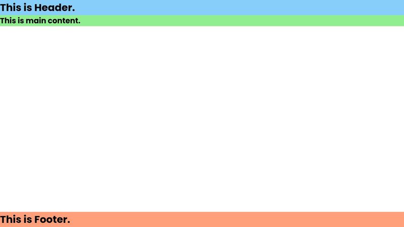 Sticky Footer Using Flexbox