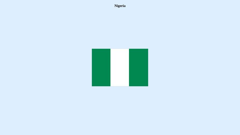 CSS Flag : Nigeria