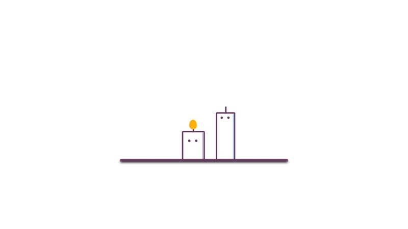 Funny Candle Pure CSS Animation