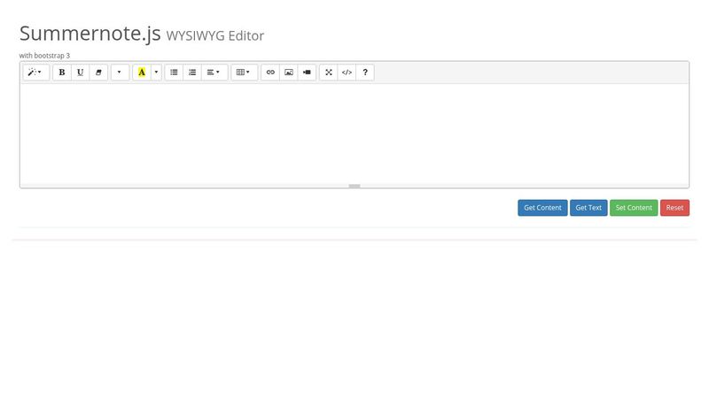Summernote.js Example